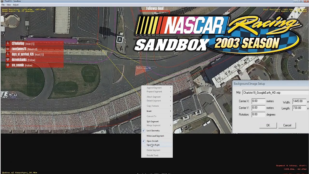 NR2003 sandbox: Track Segment Open on Left or Open on Right - YouTube