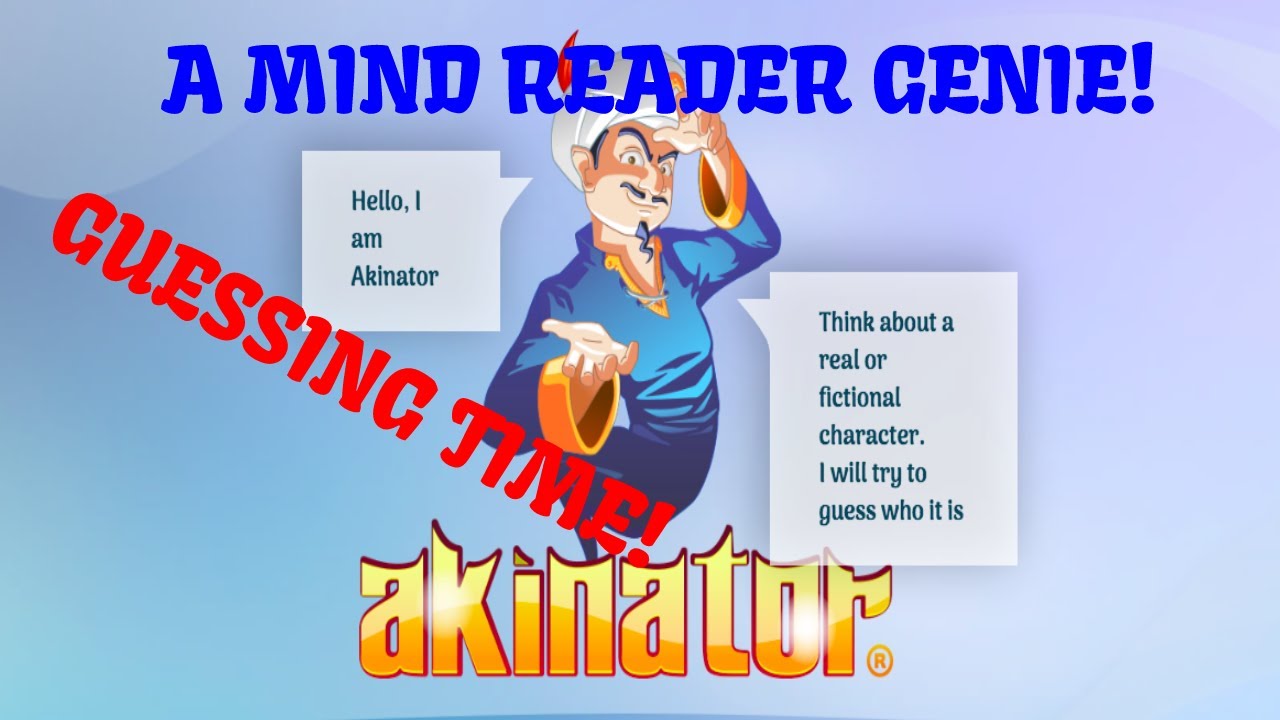 PLAYING A MIND READER GENIE GAME! (AKINATOR) - YouTube