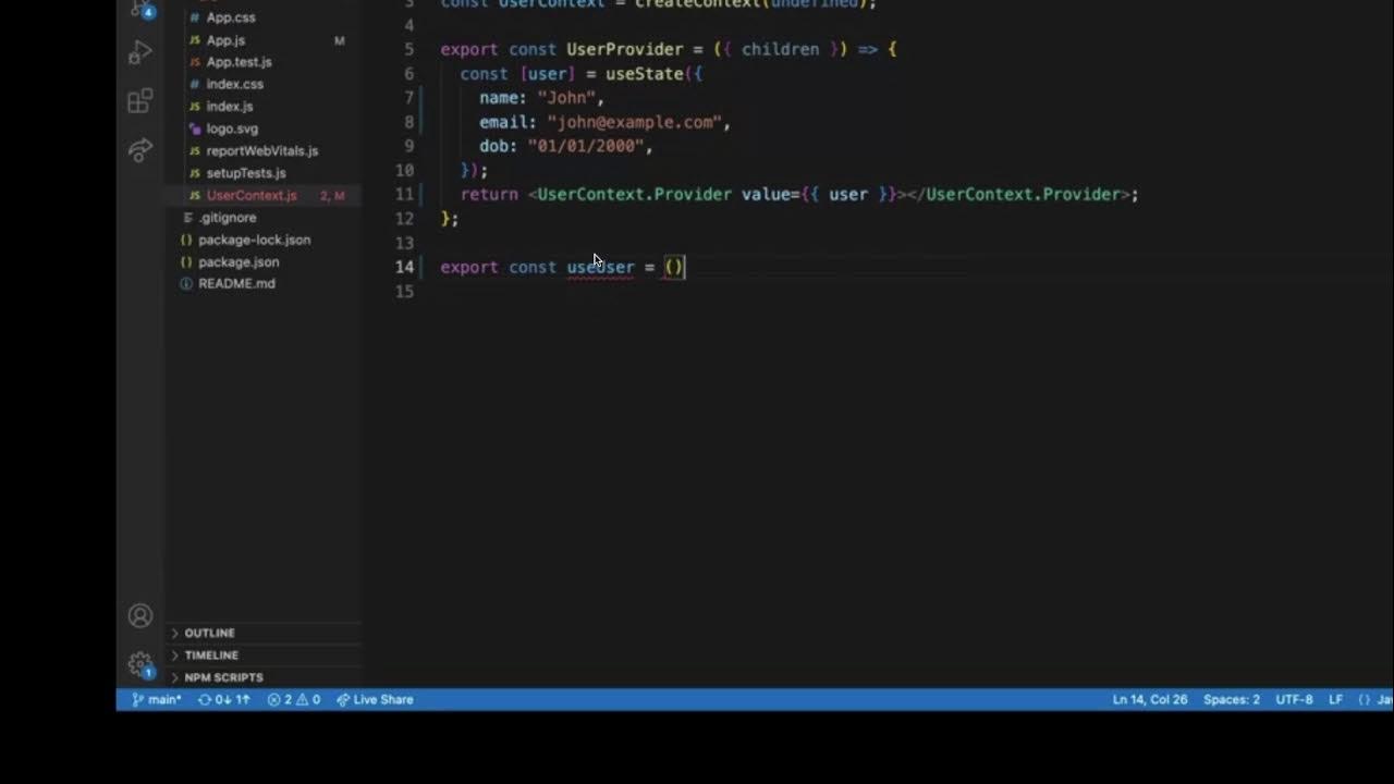 Coursera Advanced React - Exercise: Create a light-dark theme switcher - YouTube