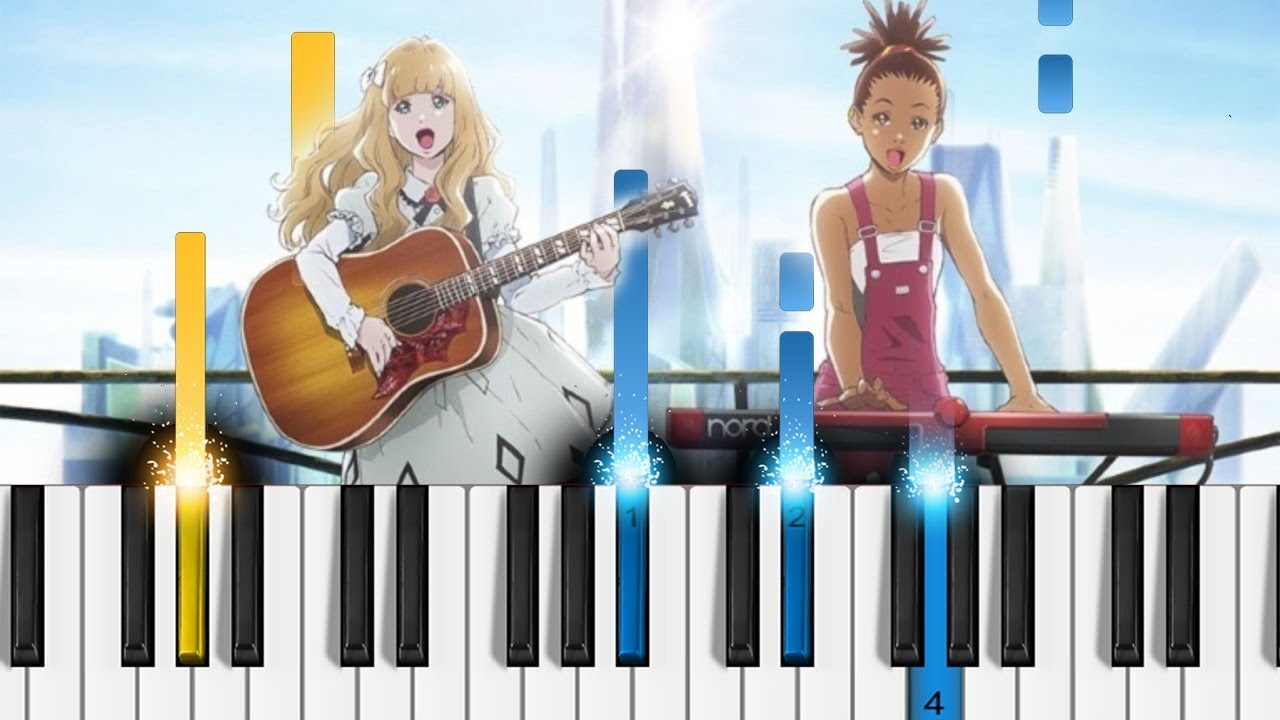 Carole & Tuesday OP - "Kiss Me" - EASY Piano Tutorial - YouTube