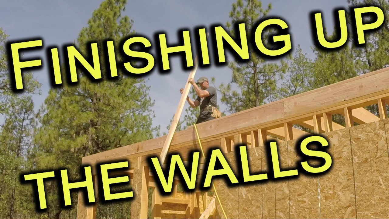 Finishing the lower walls on the house - YouTube