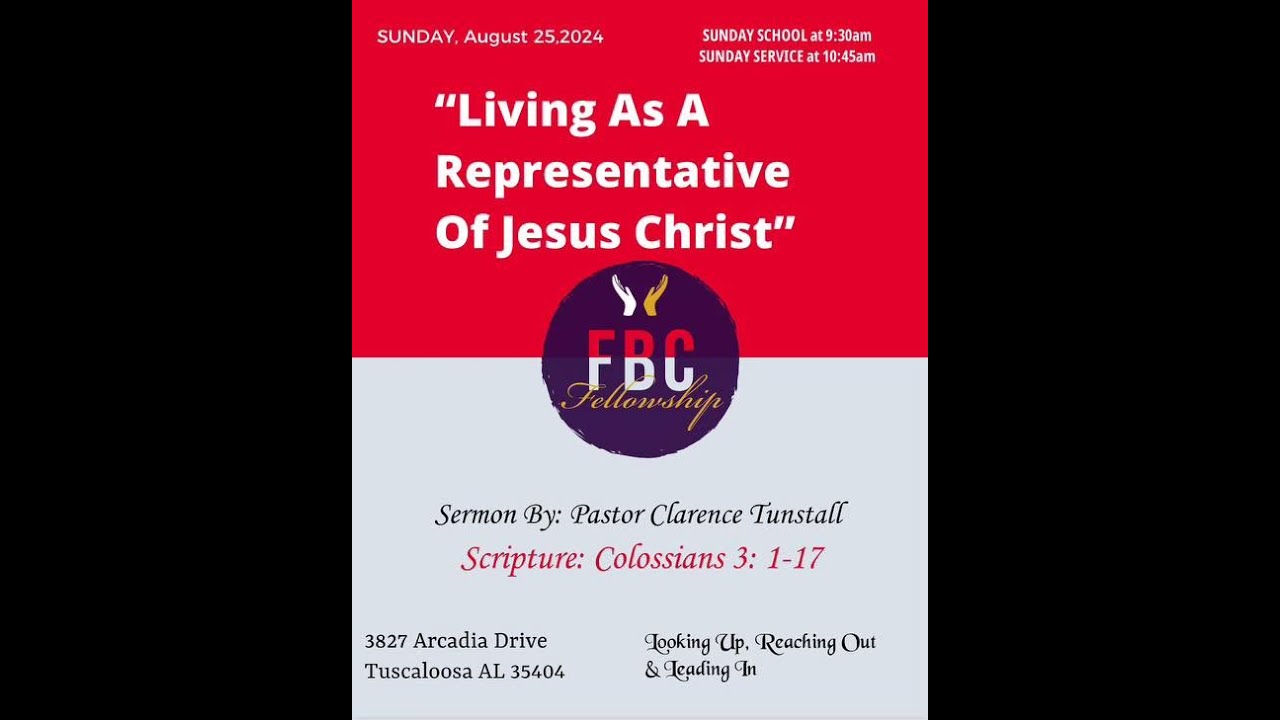 Living as a Representative of Jesus Christ - August 25, 2024 - YouTube