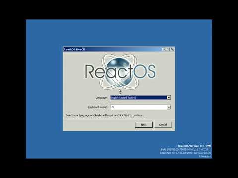 Testing the ReactOS 1st-stage GUI setup (Work In Progress) - YouTube