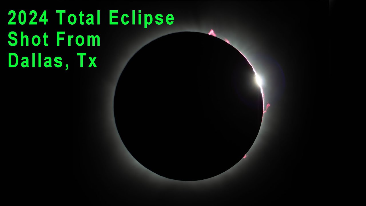 4/8/24 Total Solar Eclipse from Texas. - YouTube