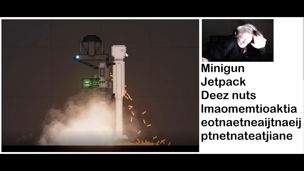Minigun Jetpack in People Playground - YouTube