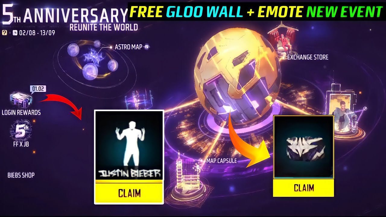 FREE GLOO WALL + EMOTE FREE REWARDS🔥- - YouTube