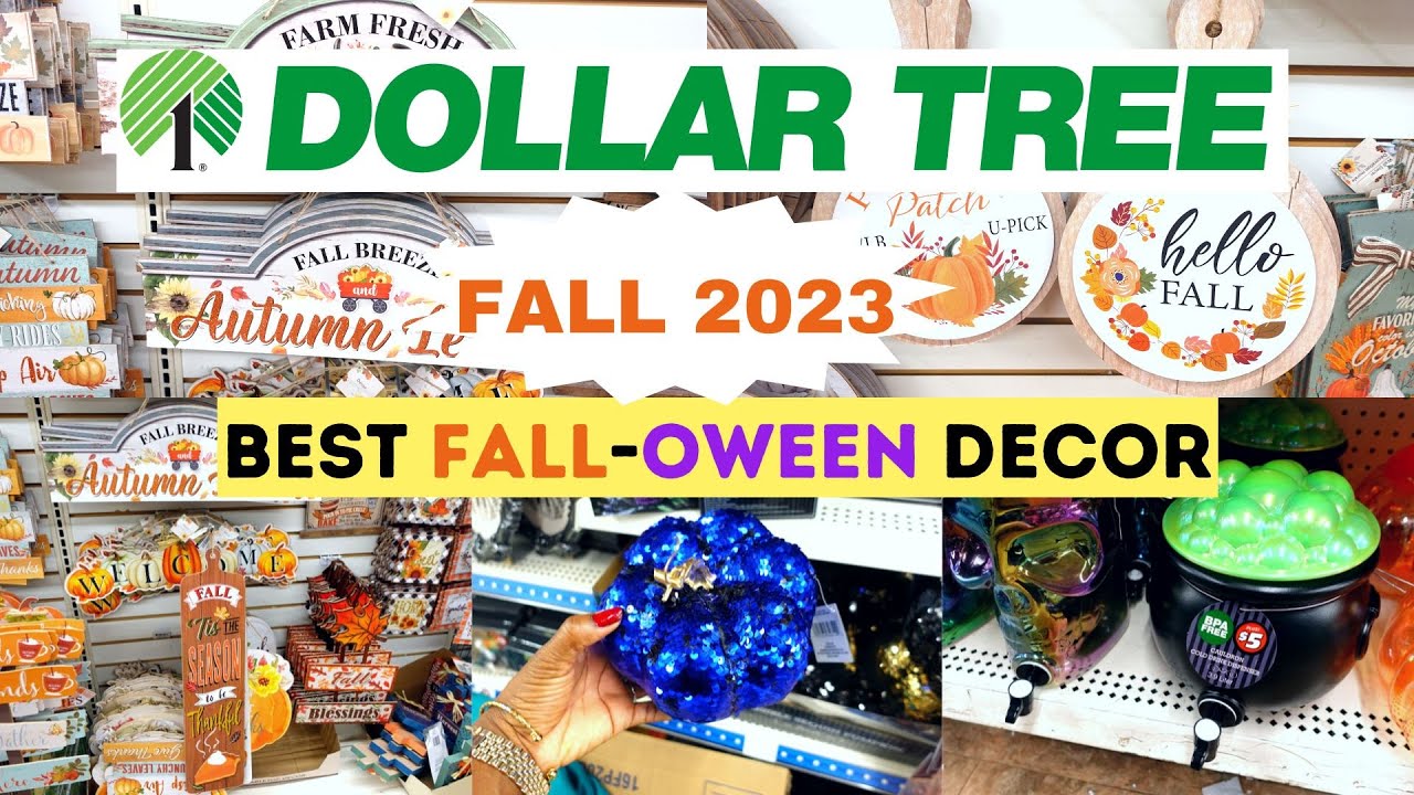 *BEST* DOLLAR TREE FALL DECOR 2023 & HALLOWEEN | DOLLAR TREE FALL DECOR ...