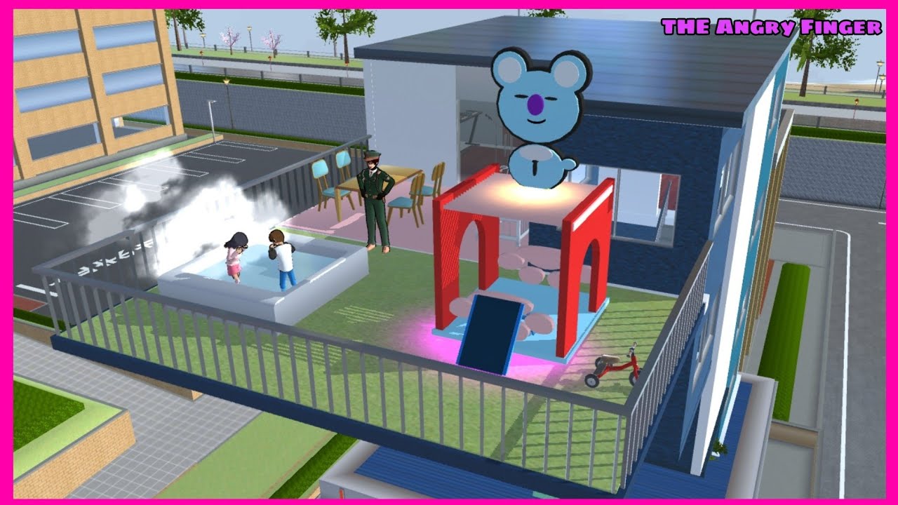 Enemy Police Scaring the Kids Inside the BT21 KOYA POLICE HOUSE in ...