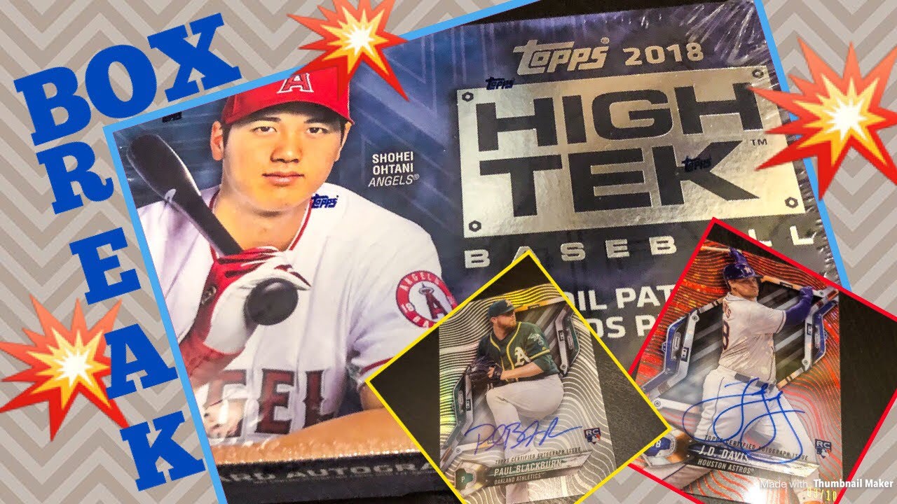 BOX PREVIEW!! 2018 Topps High Tek! - YouTube