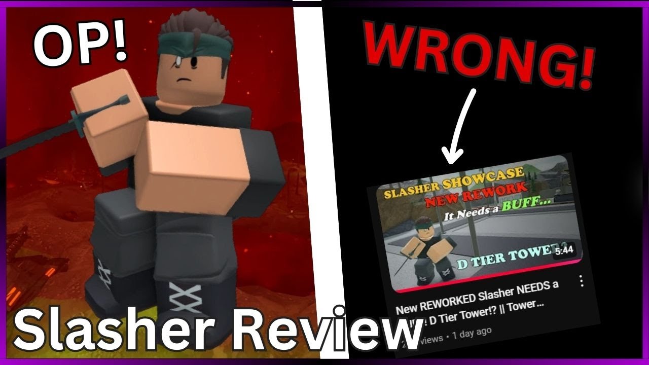 The Slasher is a GREAT Tower Now! | Slasher Review (Roblox TDS) - YouTube