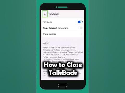 Talkback mode off | Talkback mode on | Talkback button off kaise kare | Talkback Android ...