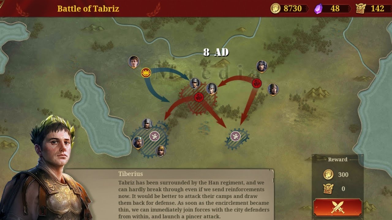 Great Conqueror Rome strike from the Han army #3 - YouTube