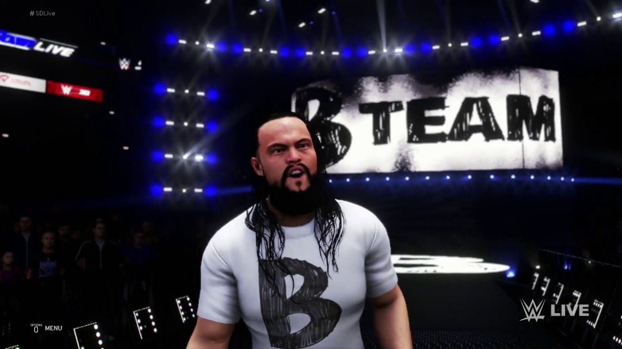 WWE2K20 Bo Dallas (B Team) Entrance - YouTube