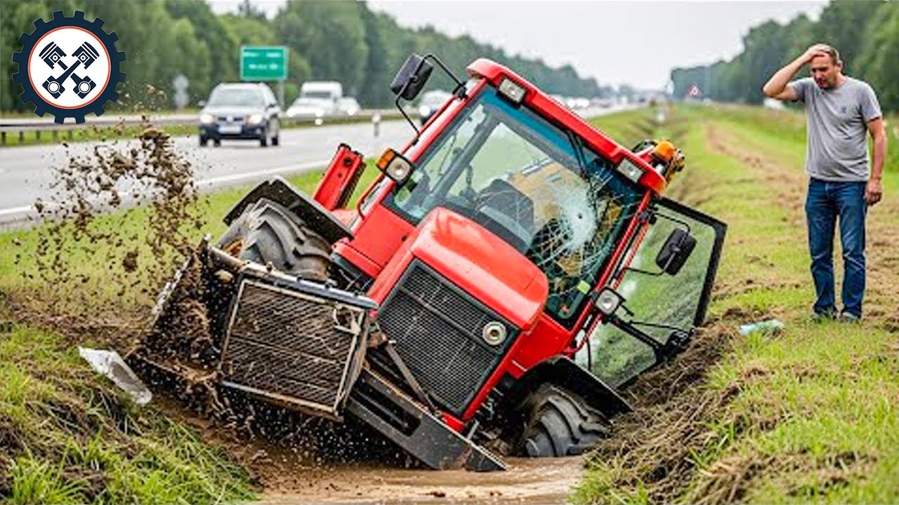 Compilation of Tractors Stuck in Mud and Amazing Tractor Driving Skills ...