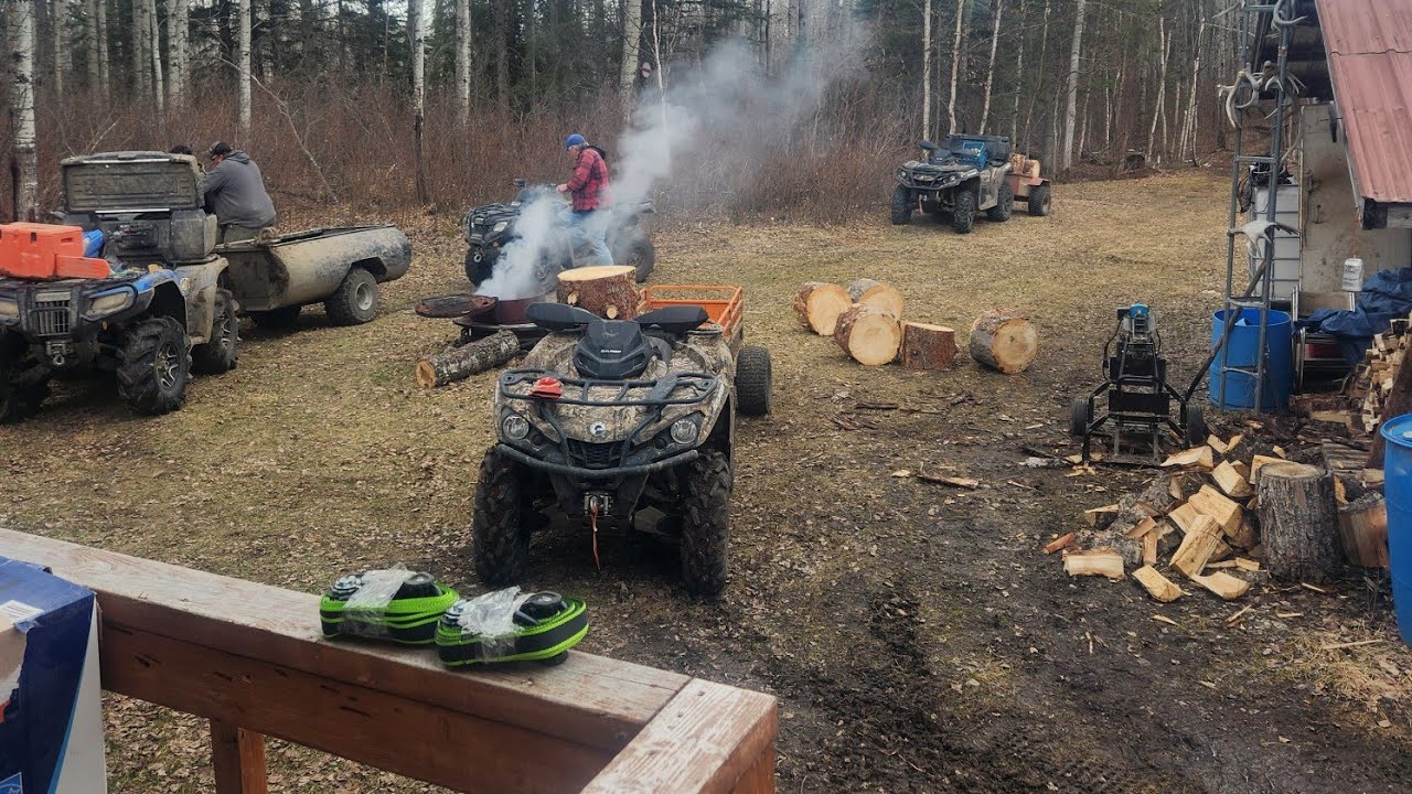 Return To The Off Grid Cabin ATV Ride and Cabin Tour - YouTube