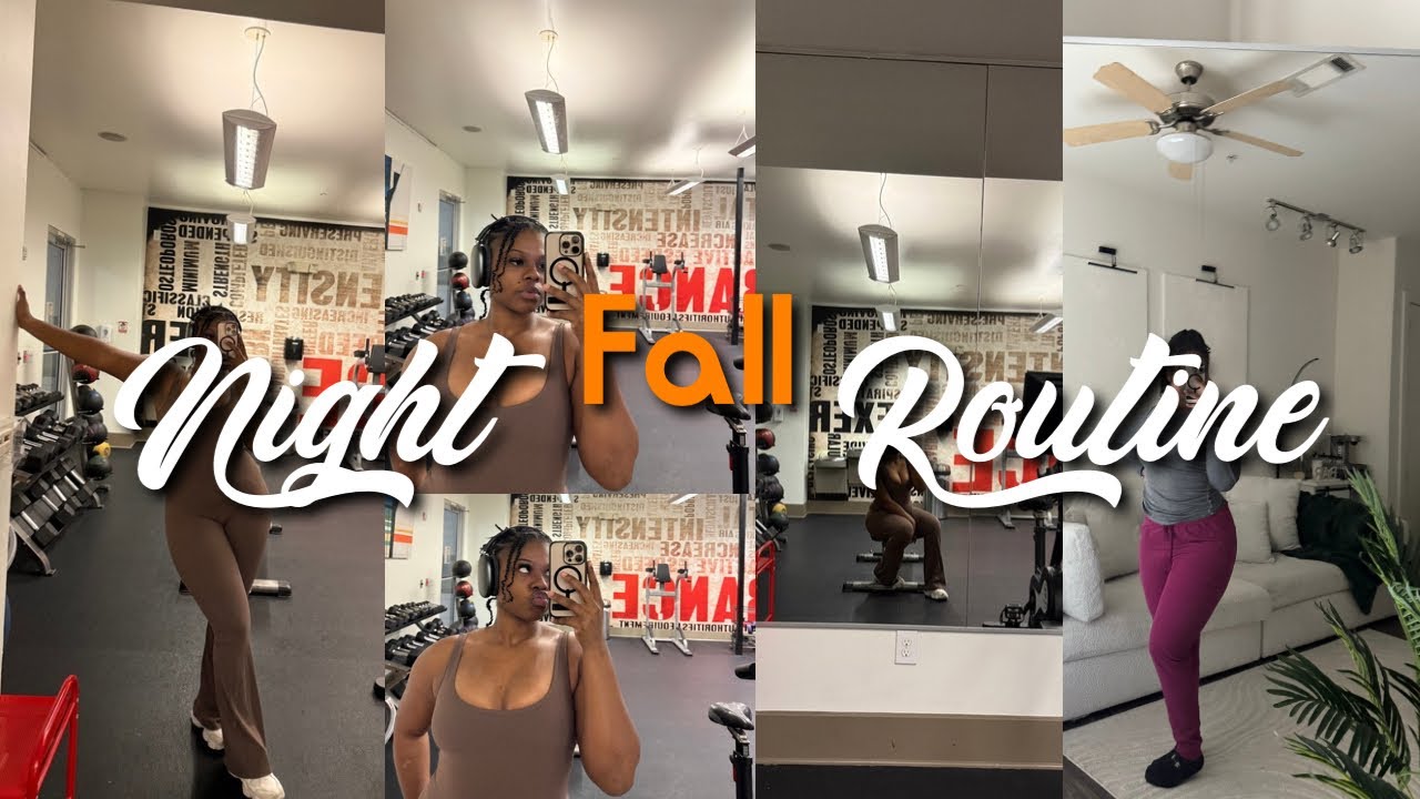 cozy fall night routine | cardio, chores, prepping for next day 🤍 - YouTube