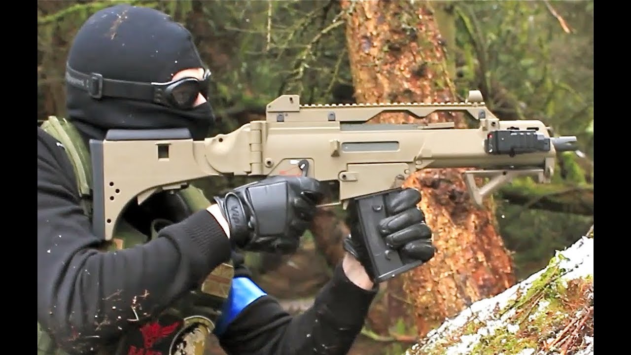 Airsoft War G36C M4 L96 Section8 Scotland HD - YouTube