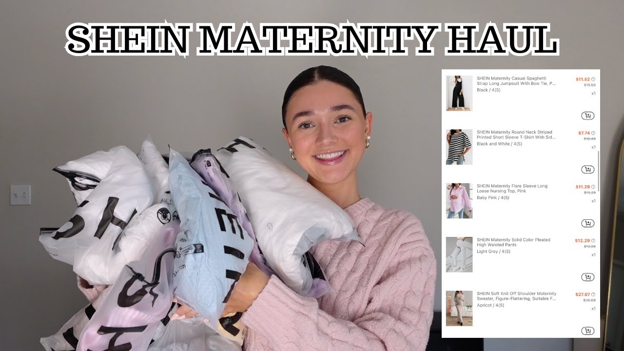 SHEIN Maternity Clothing Try on Haul - YouTube