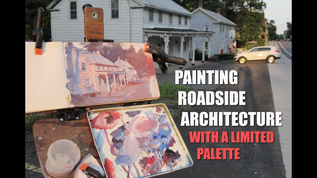 Painting Roadside Architecture with a Limited Palette - YouTube