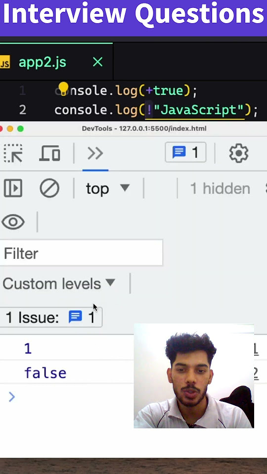 Javascript Interview Question 3 Js Output Based Questions Js Interview Prep Javascript