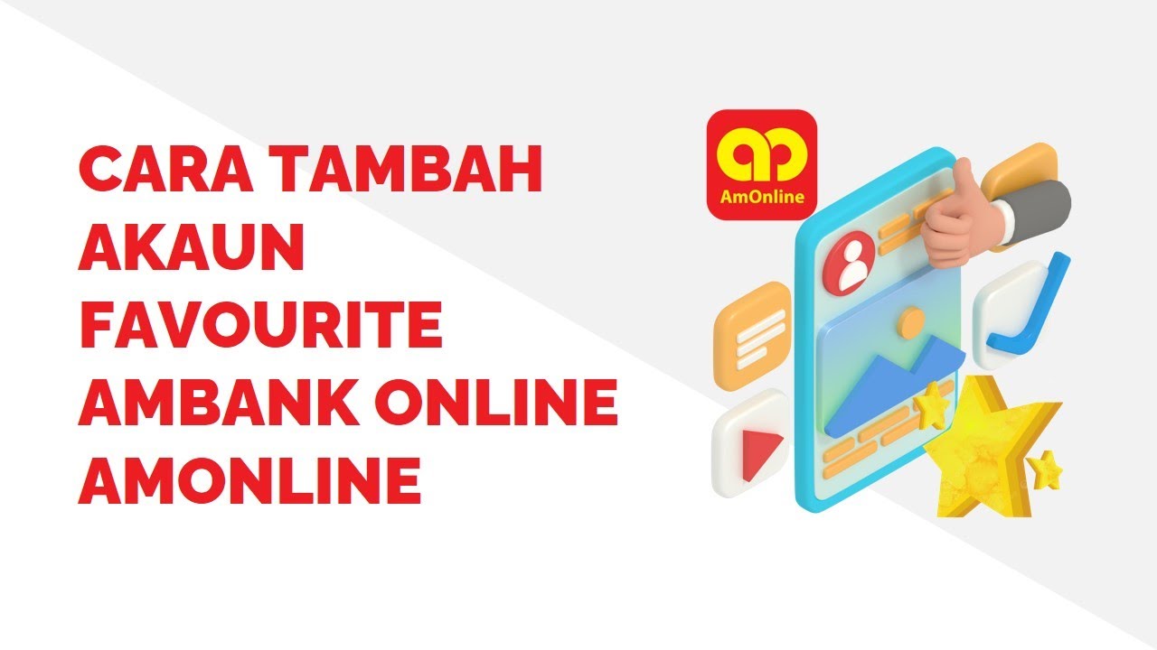 Cara Tambah Akaun Favourite Ambank Online AmOnline - YouTube