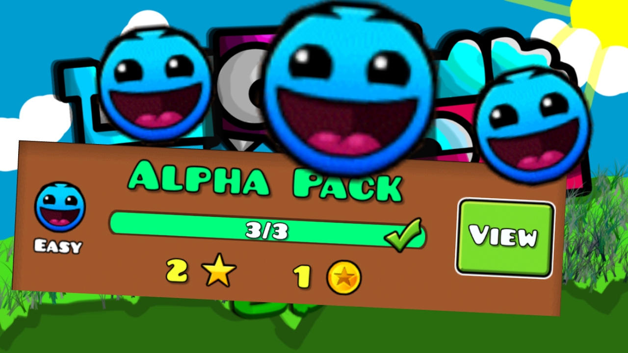 Geometry Dash. Alpha Pack. Все уровни - YouTube