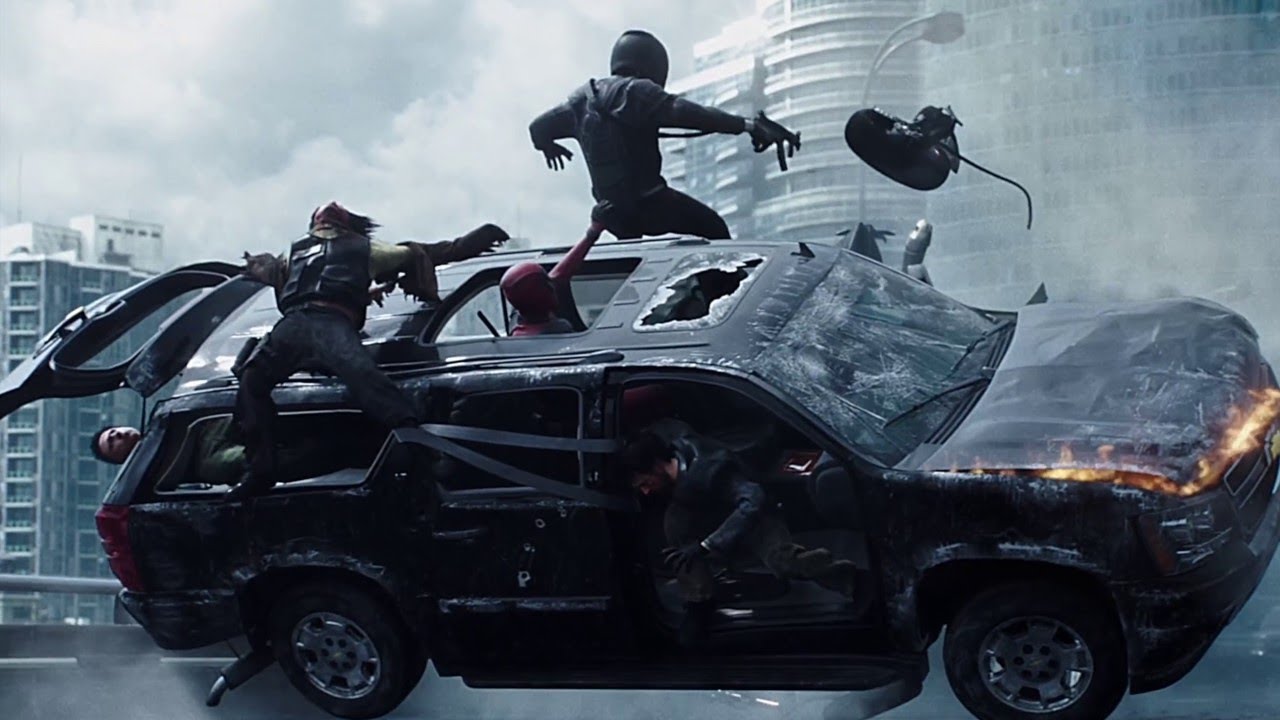 Car Fight Scene - Deadpool 2016 4K - ULTRA HD - YouTube