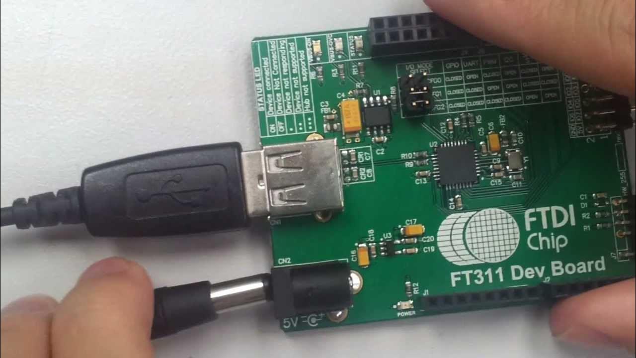 FT311D Uart Demo loopback + Usage - YouTube