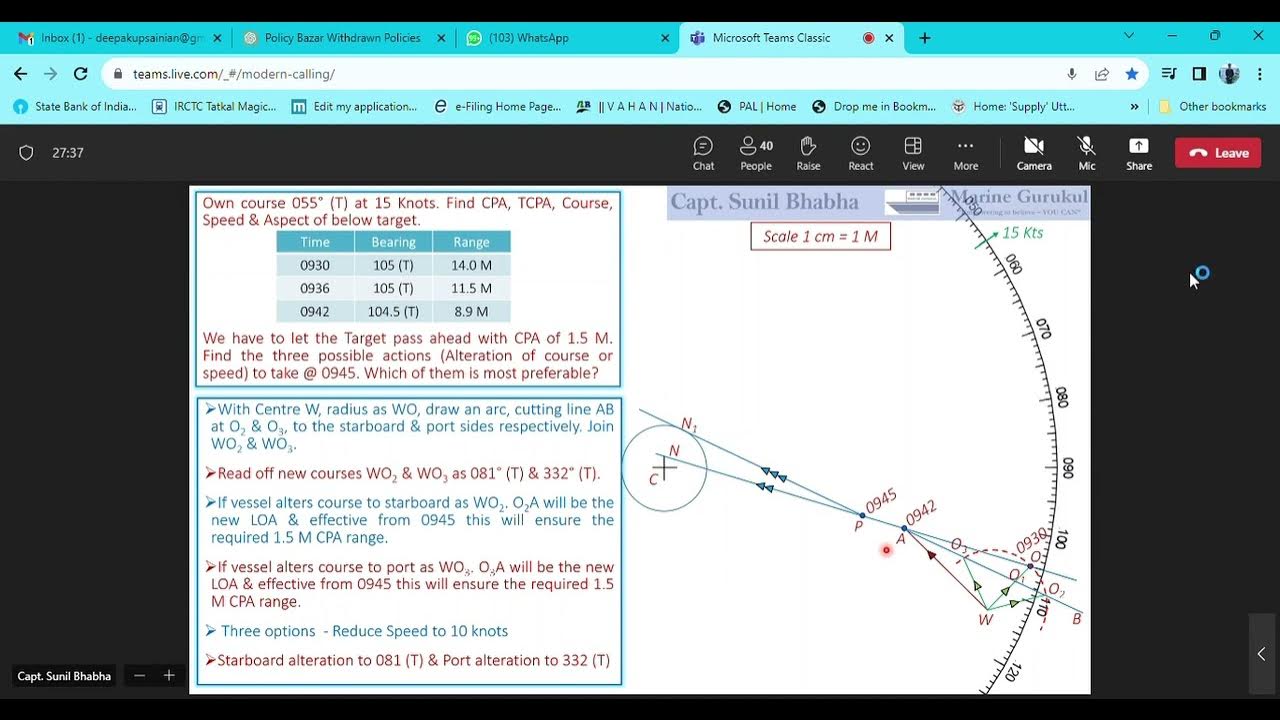 Radar Plotting Part 2 - YouTube