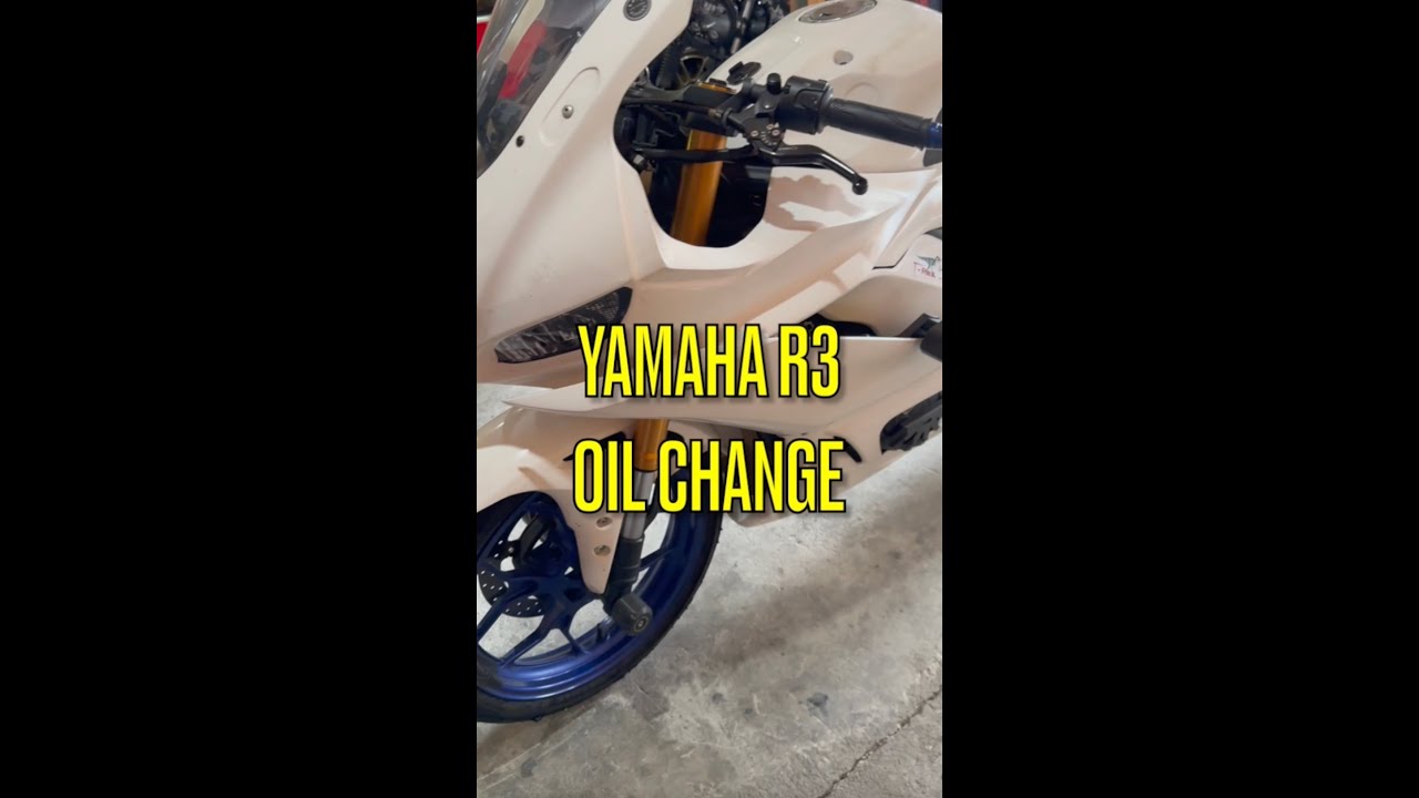 Yamaha R3 2019 DIY Oil Change HD 1080p - YouTube