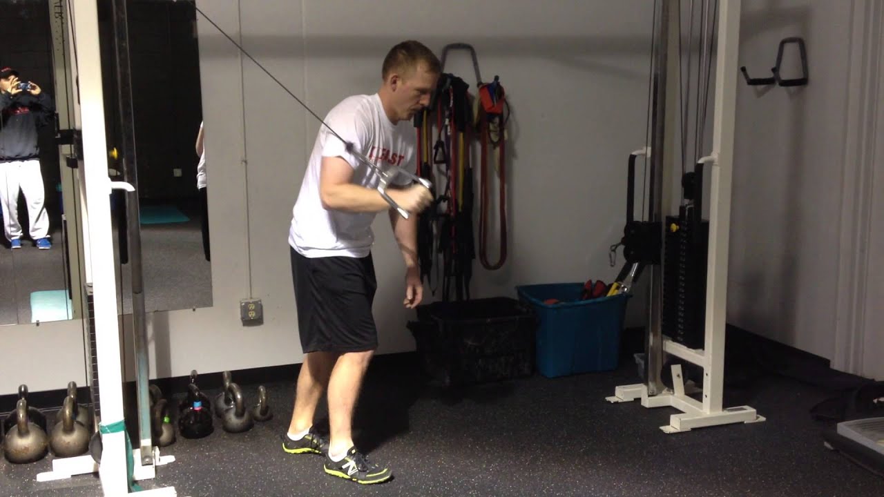 Right High to Low Cable Press - YouTube