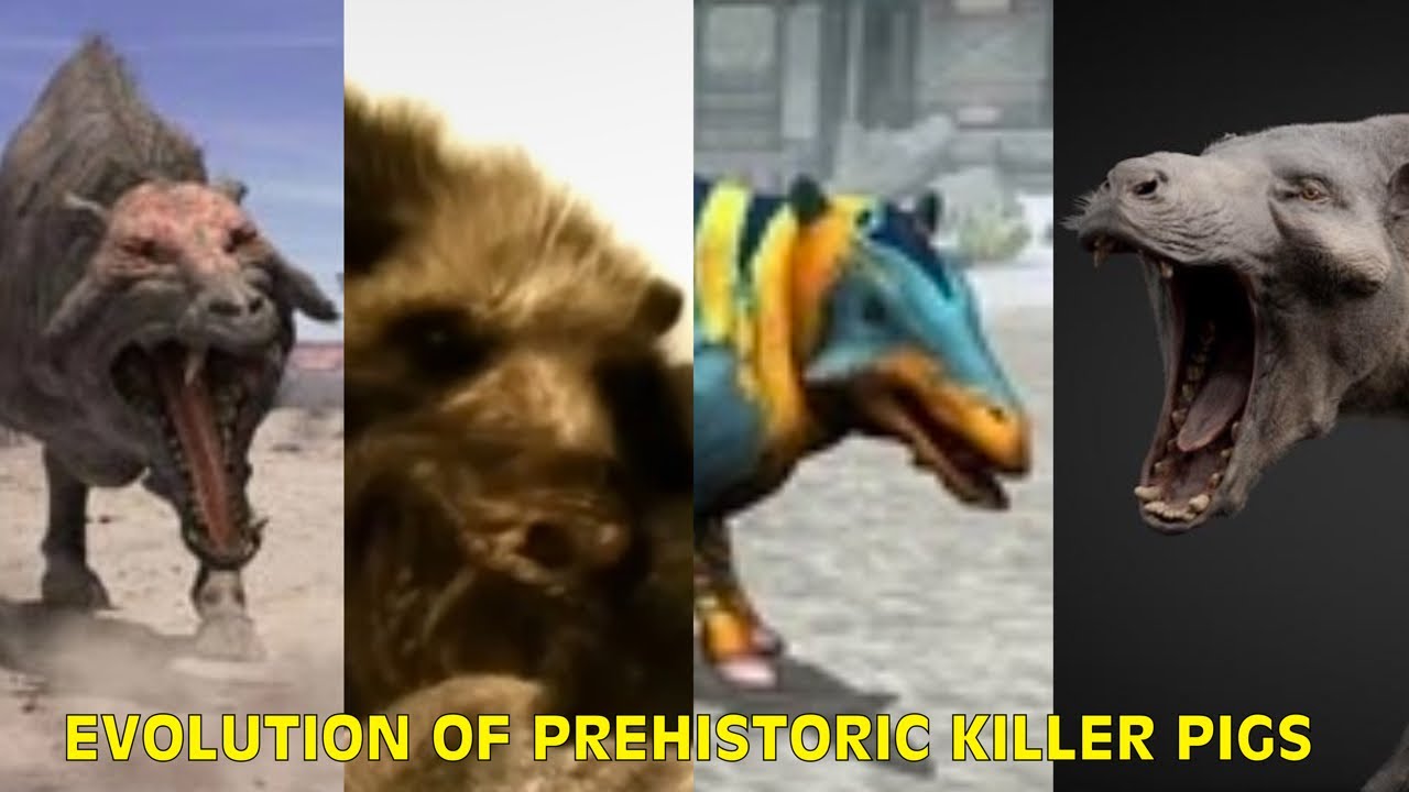 Evolution Of Prehistoric Killer Pigs In TV Shows, Documentaries, Games ...