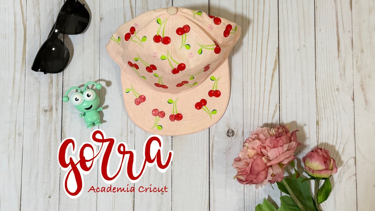 @academiacricut -TUTORIAL MANUALIDADES-Decorar gorra con vinilo y mini ...