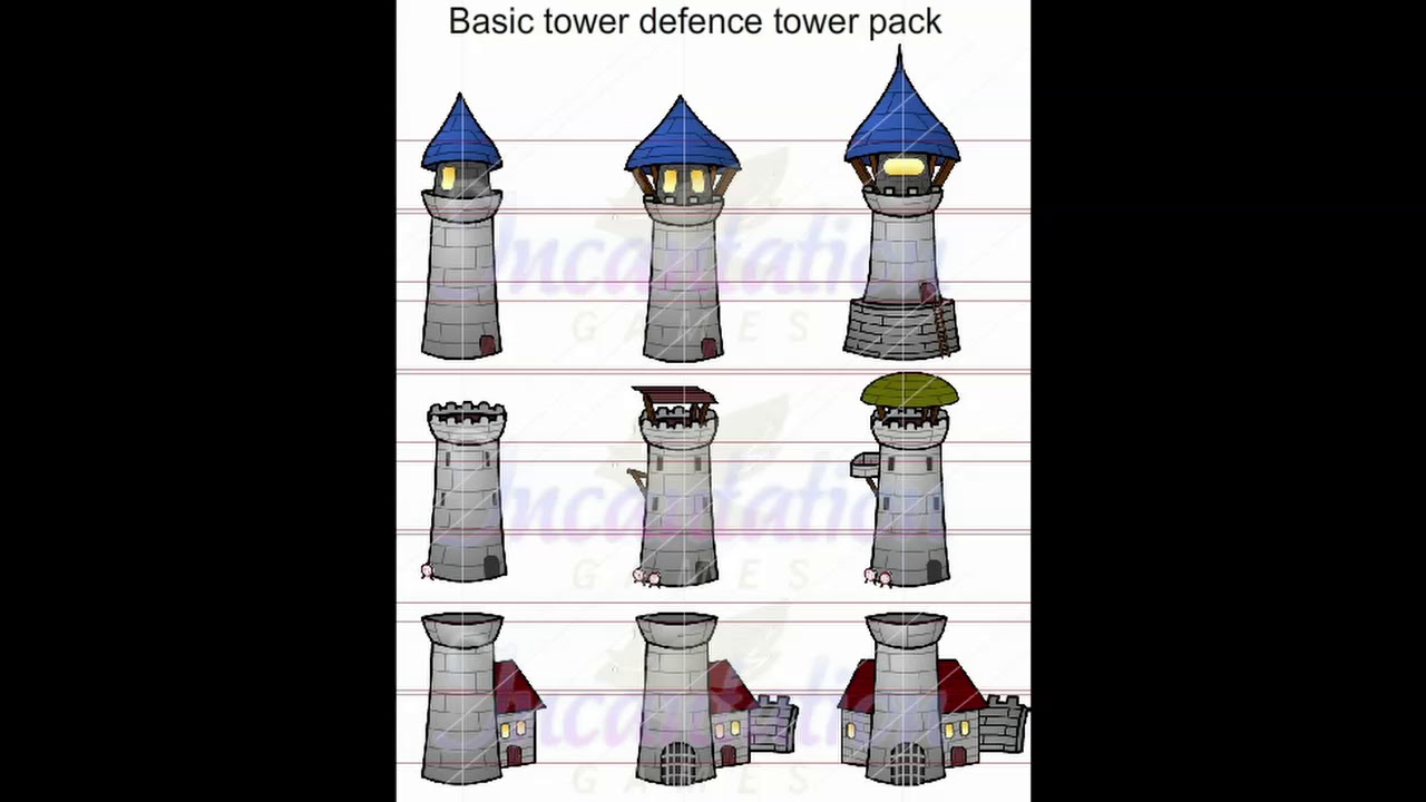 Unity Tower Defense Basic Towers Asset, Incantation Games - YouTube