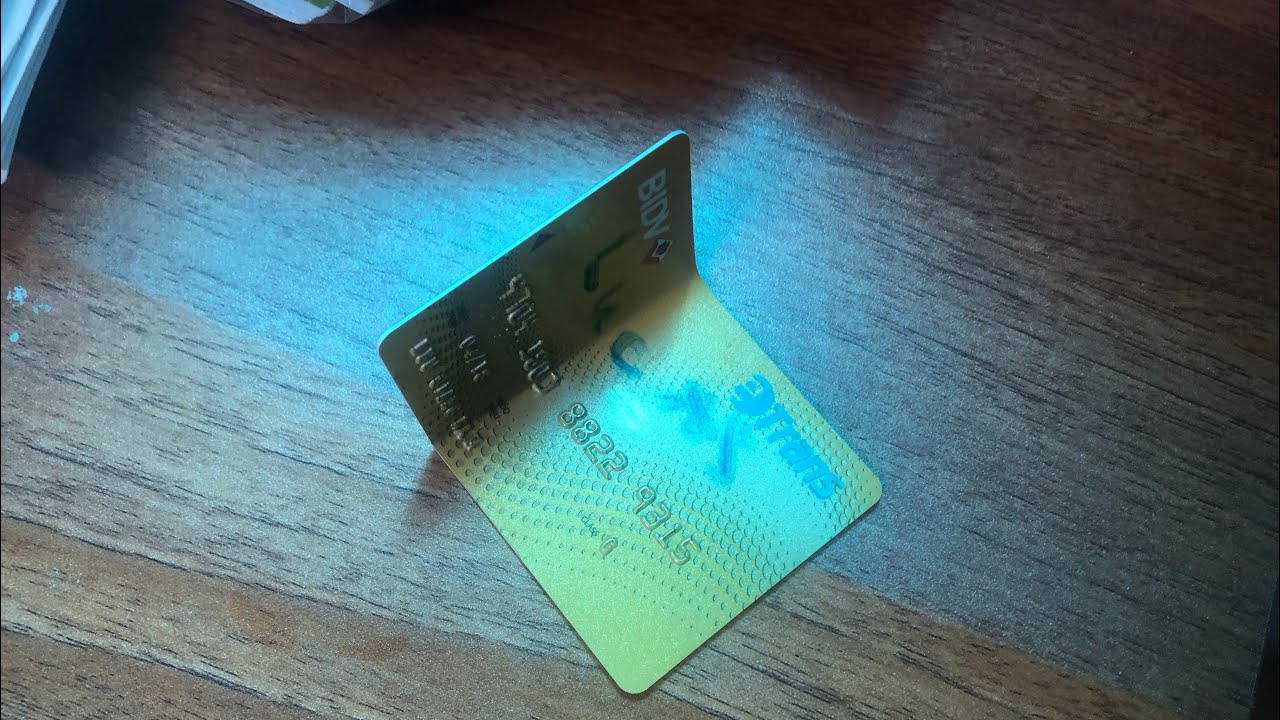 How To Flex Your Bank Card - YouTube