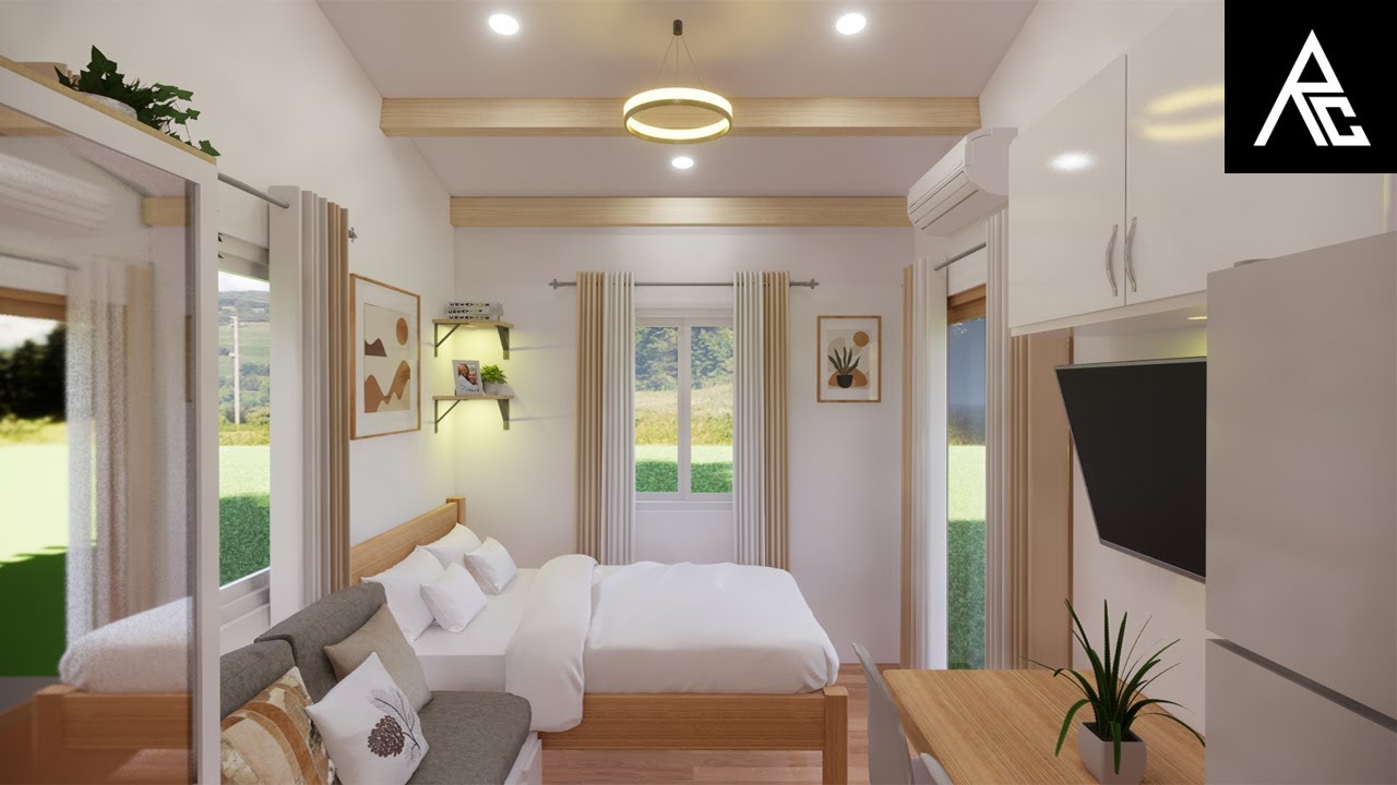 Minimalist Studio-Type Tiny House Design Idea (3x6 Meters Only) - YouTube