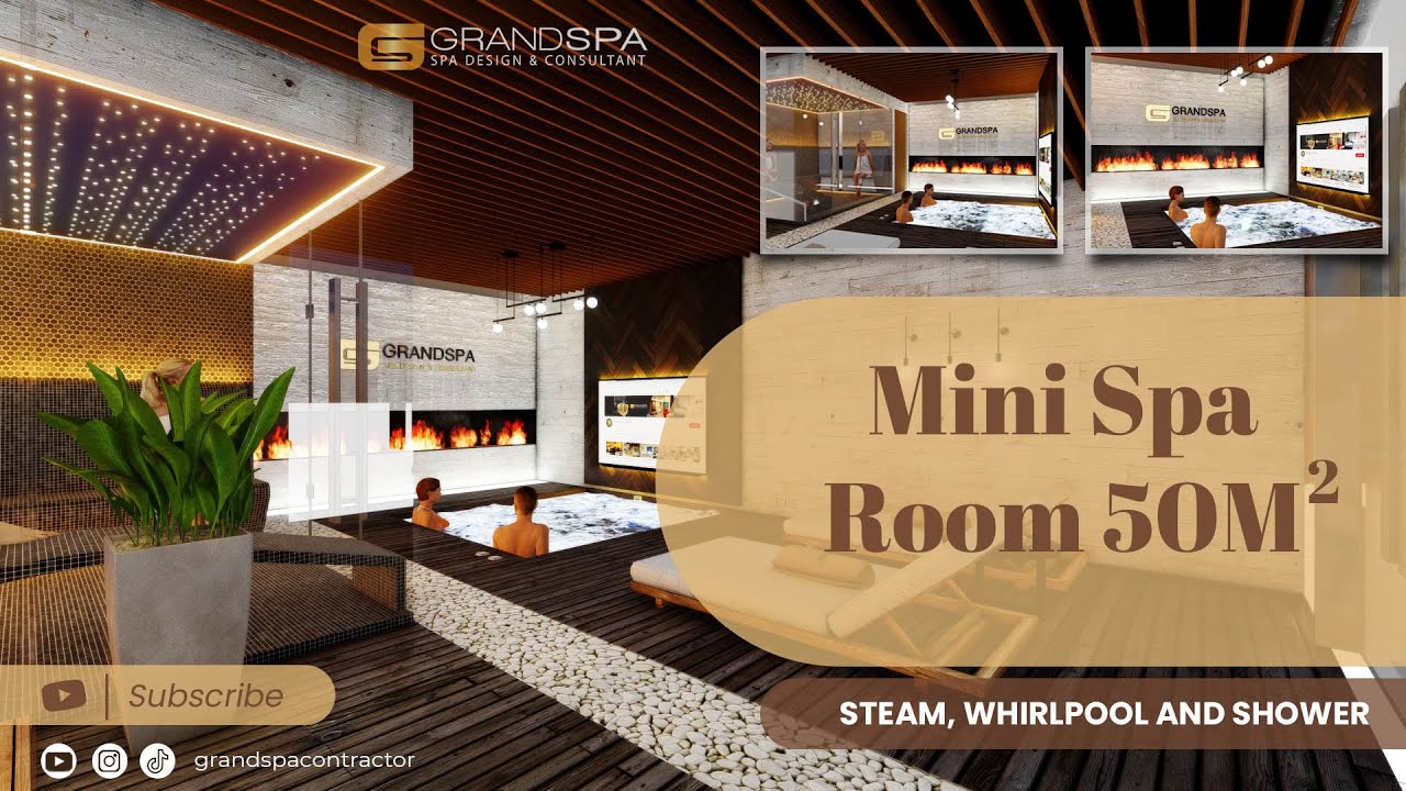 SULAP RUANG 50m2 JADI RUANG SPA MINI (Desain Ruang Steam, Kolam ...