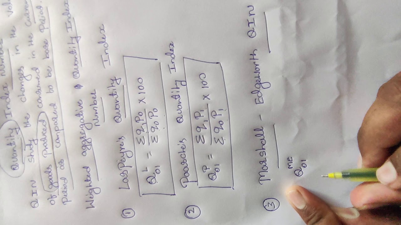 II PU STATISTICS WEIGHTED AGGREGATIVE QUANTITY INDEX NUMBER FORMULAS ii-pu-statistics-weighted-aggregative-quantity-index-number-formulas