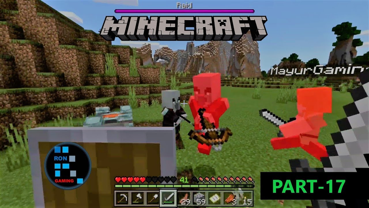 [Hindi] MINECRAFT GAMEPLAY | EXPLORING AND SAVING VILLAGE FROM RAIDER ...