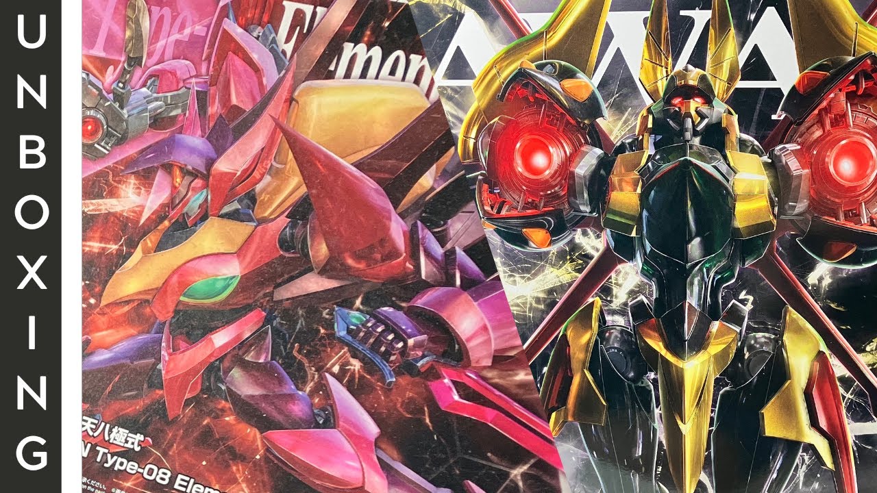 UNBOXING P-Bandai Code Geass HG 1/35 Gawain and Guren Type-08 Elements ...