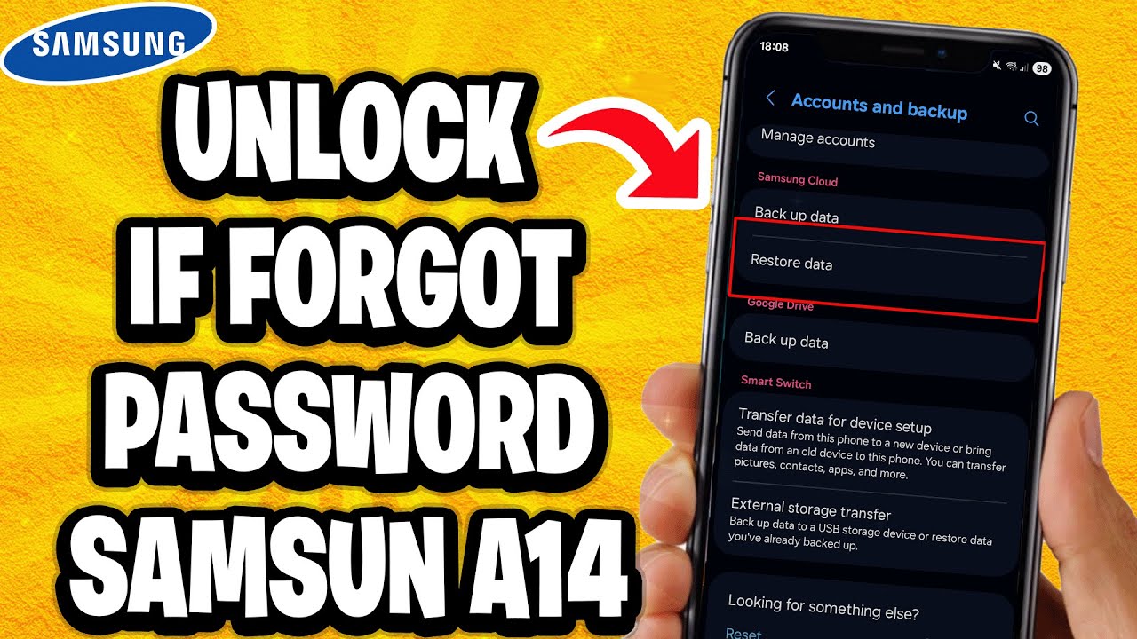 How To Unlock Samsung Phone Forgot Password A14 - YouTube