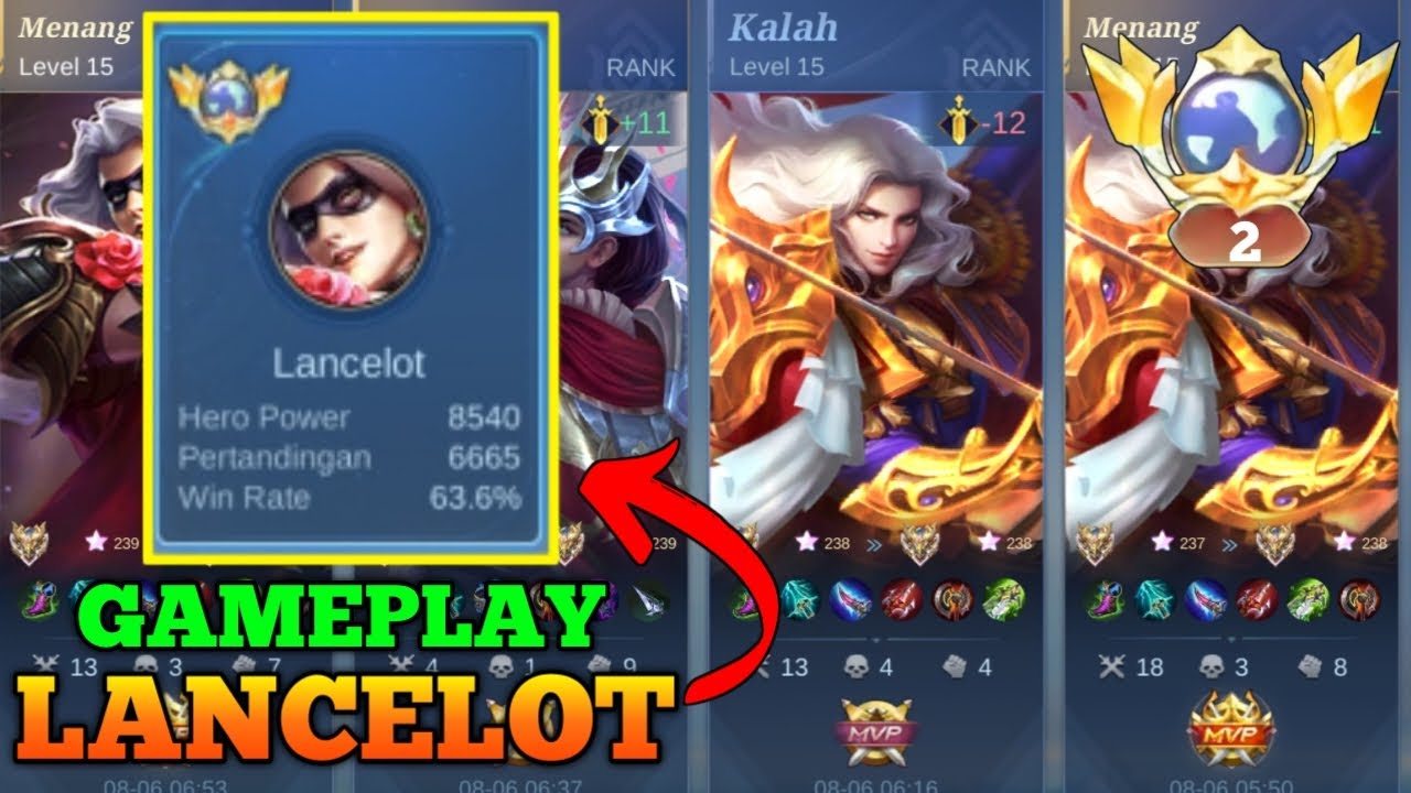 🔵Gameplay Lancelot | Build dan Emblem top global 2 lancelot - YouTube