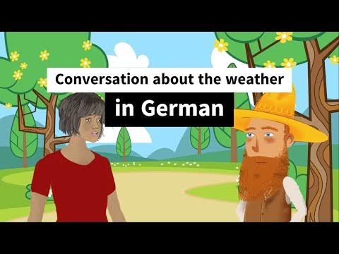 Gespräch - Über das Wetter (A1 to B1 level German) - YouTube