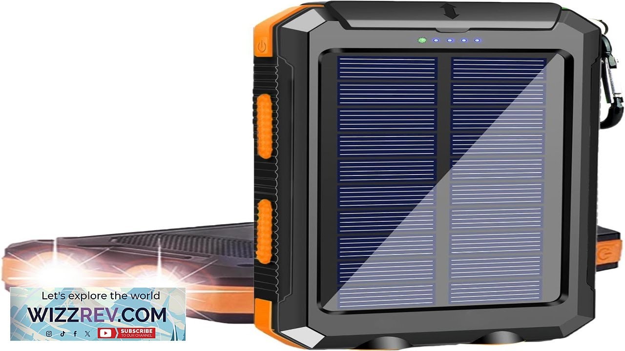 Solar Charger 38800mAh Portable Solar Power Bank for All Cellphones ...