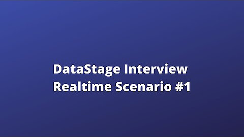 DataStage_Interview_Realtime_Scenario - YouTube