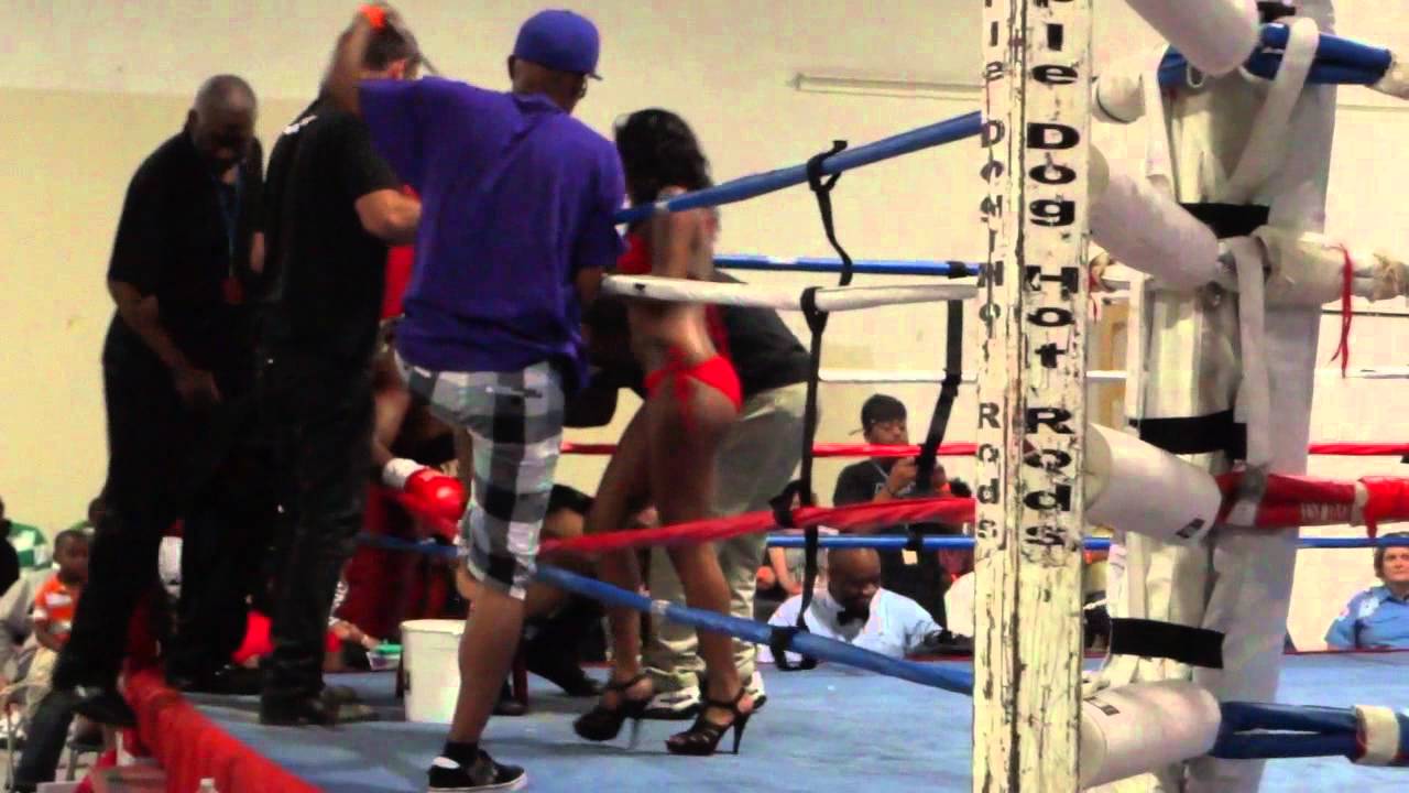 Ring Girl Round 2 Charlotte NC Fight Boxing - YouTube