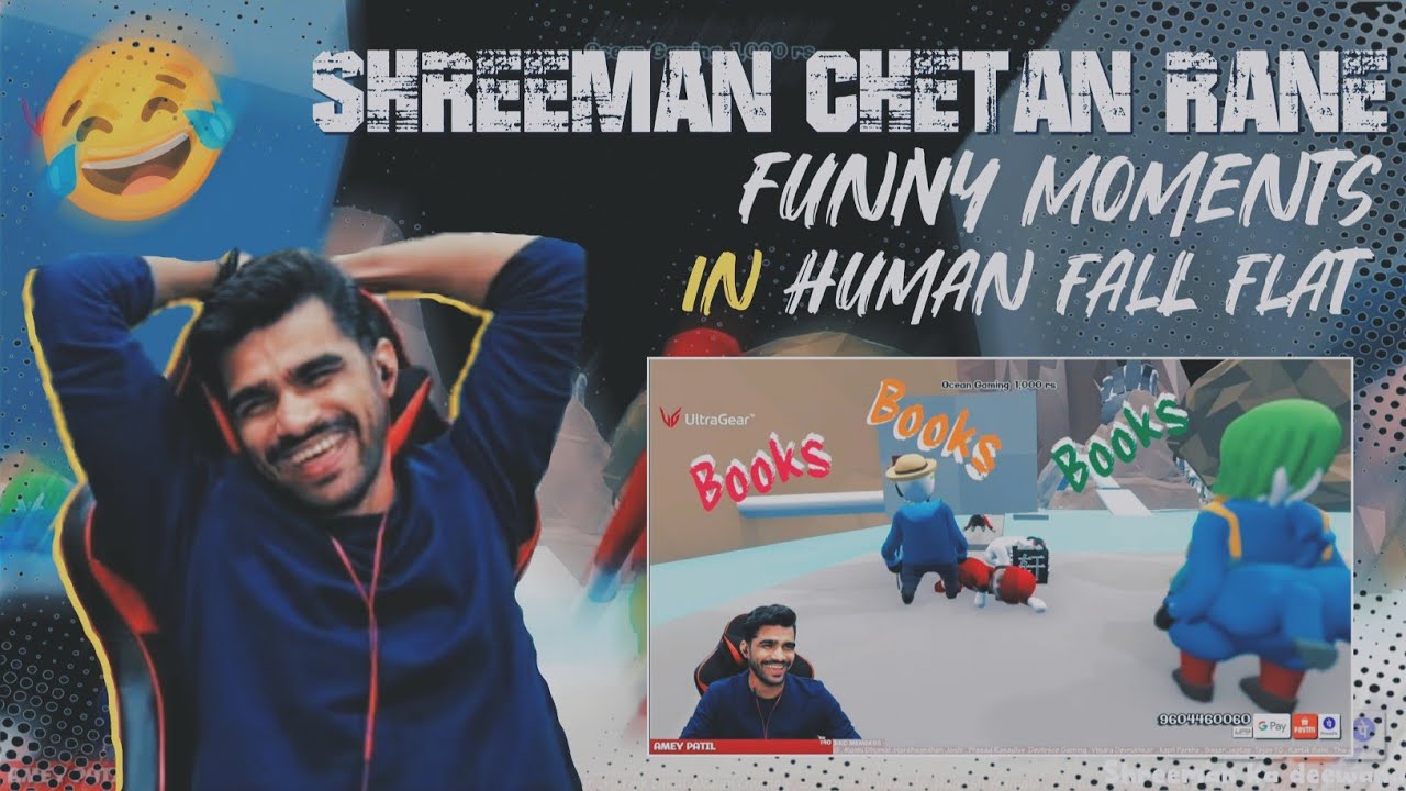 Shreeman Chetan Rane Funny moments in human fall flat highlight | Part ...