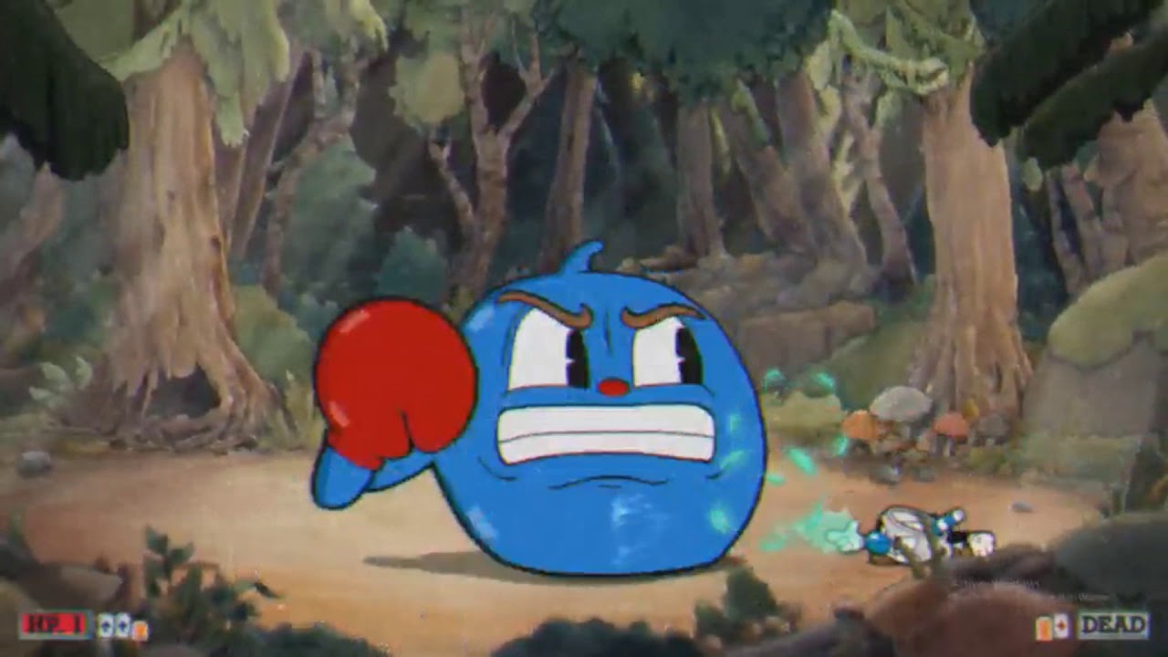 Cuphead boss fight: Goopy Le Grande #1 - YouTube