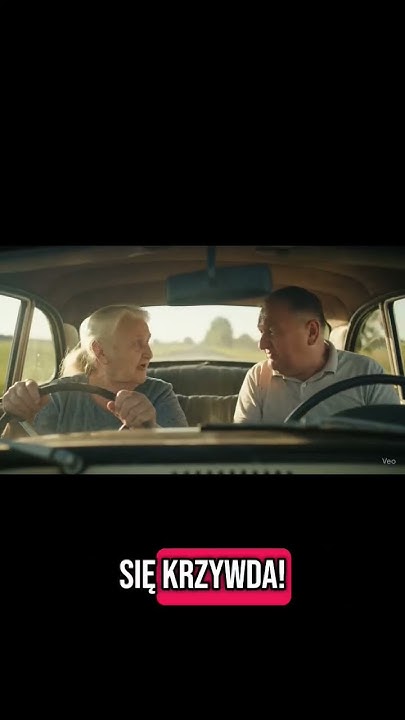 Babcia z dziadkiem za kierownicą 😀#veo3 #veo #polska #hit #ai #memes #funny #viral #funny # ...