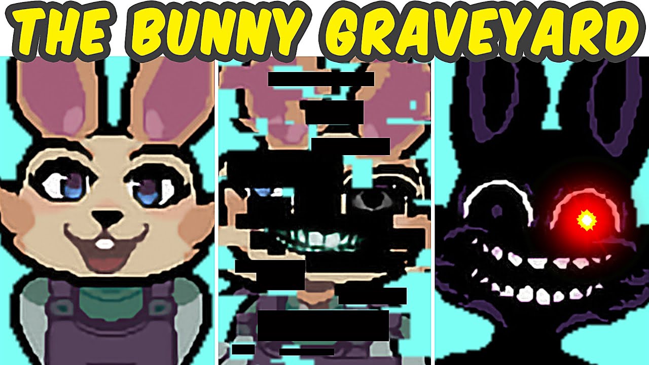 FNF VS Bunny Garden / Bunny Graveyard - Skye Glitch Rabbit (MOD ...